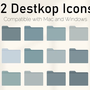 Blue Mac Folder Icons | Desktop Folder Icons for MacBook and Windows ...