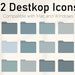 Blue Mac Folder Icons | Desktop Folder Icons for MacBook and Windows ...