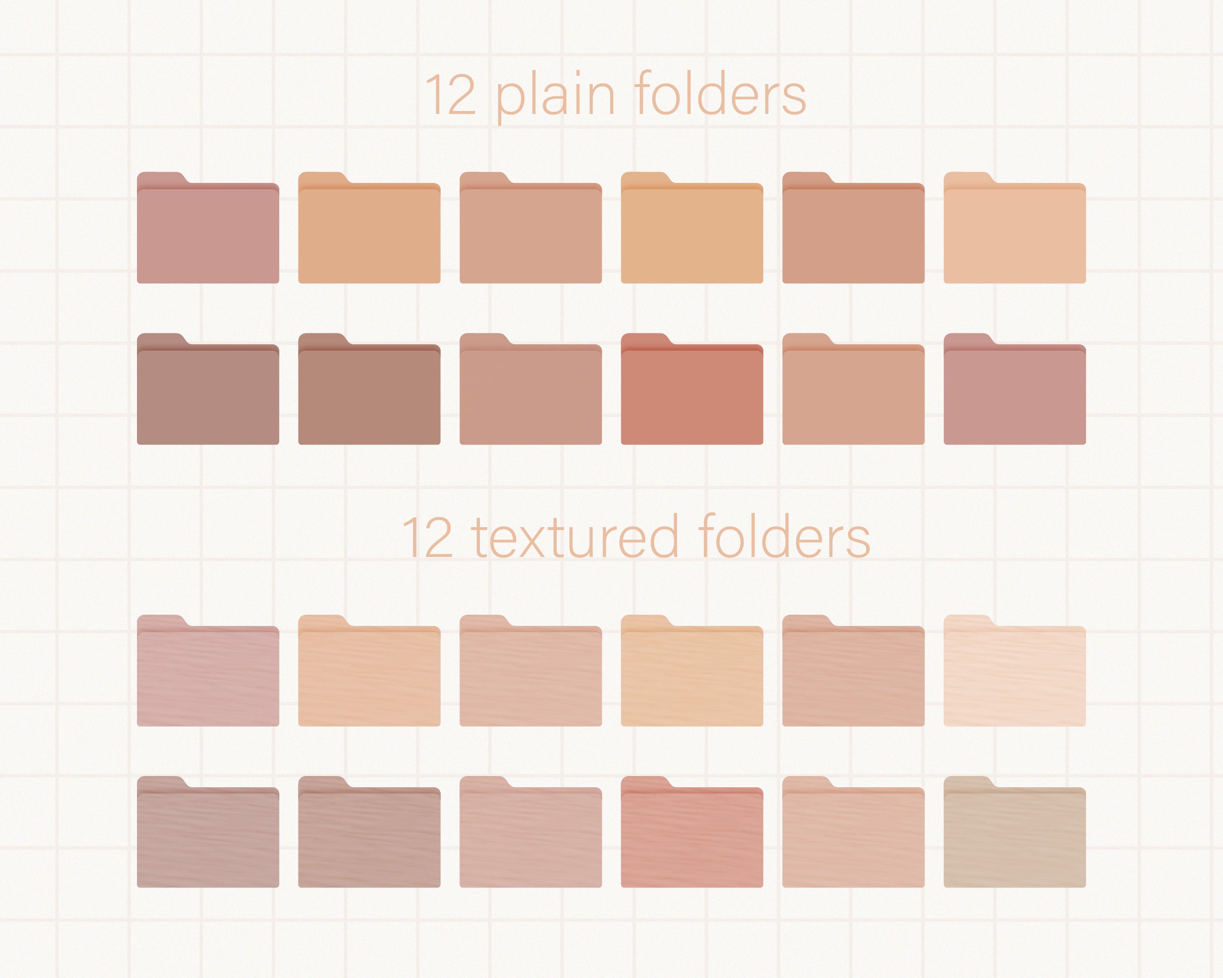 Animal Pattern Desktop Folder Icons, Natural Brown Desktop Folder Icon ...