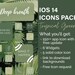 Green IOS 14 App Icon Pack IOS 14 Icons Natural App Icon | Etsy