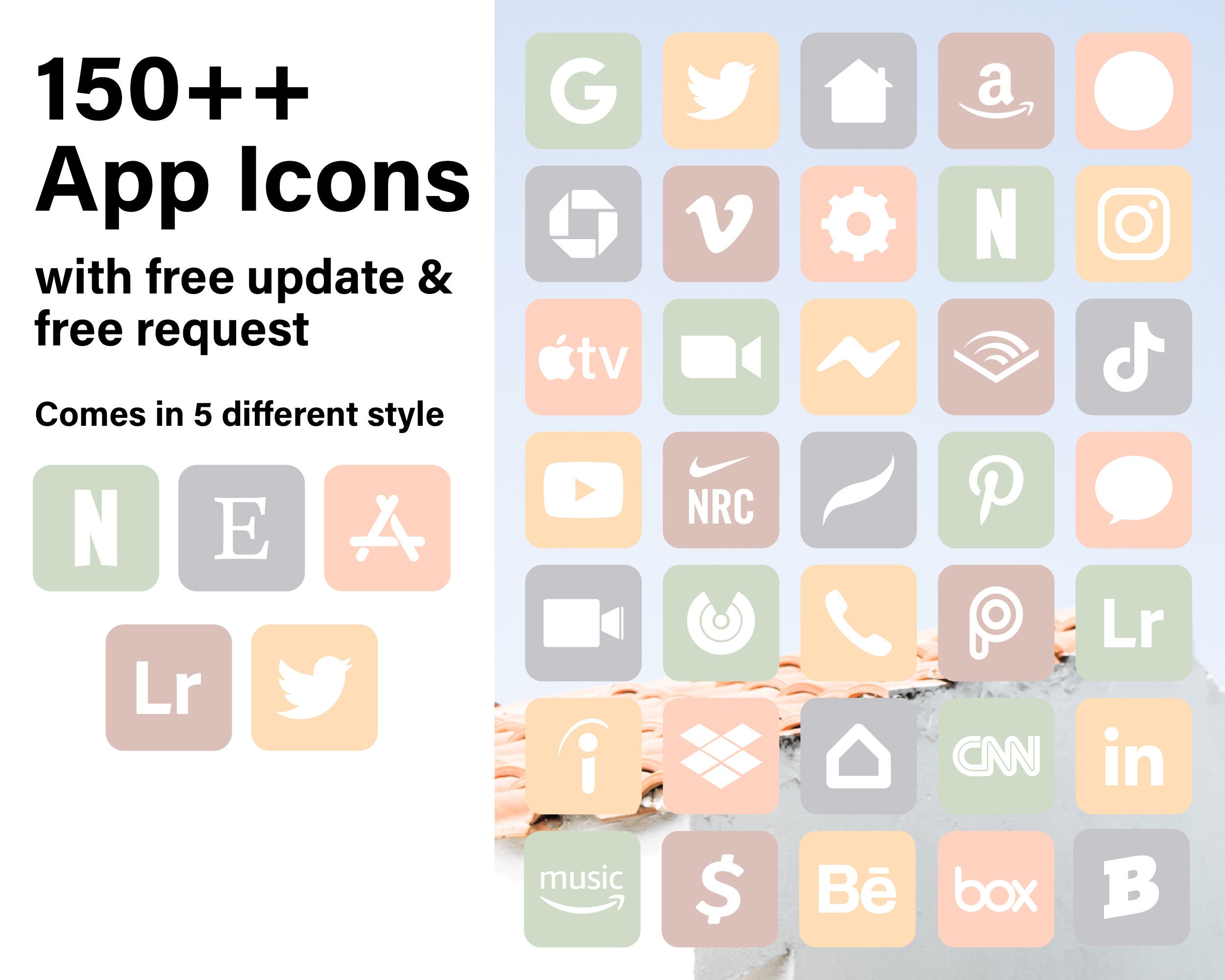 IOS 14 App Icon Pastel | Pastel App Icon for IOS 14 | iPhone Icon ...