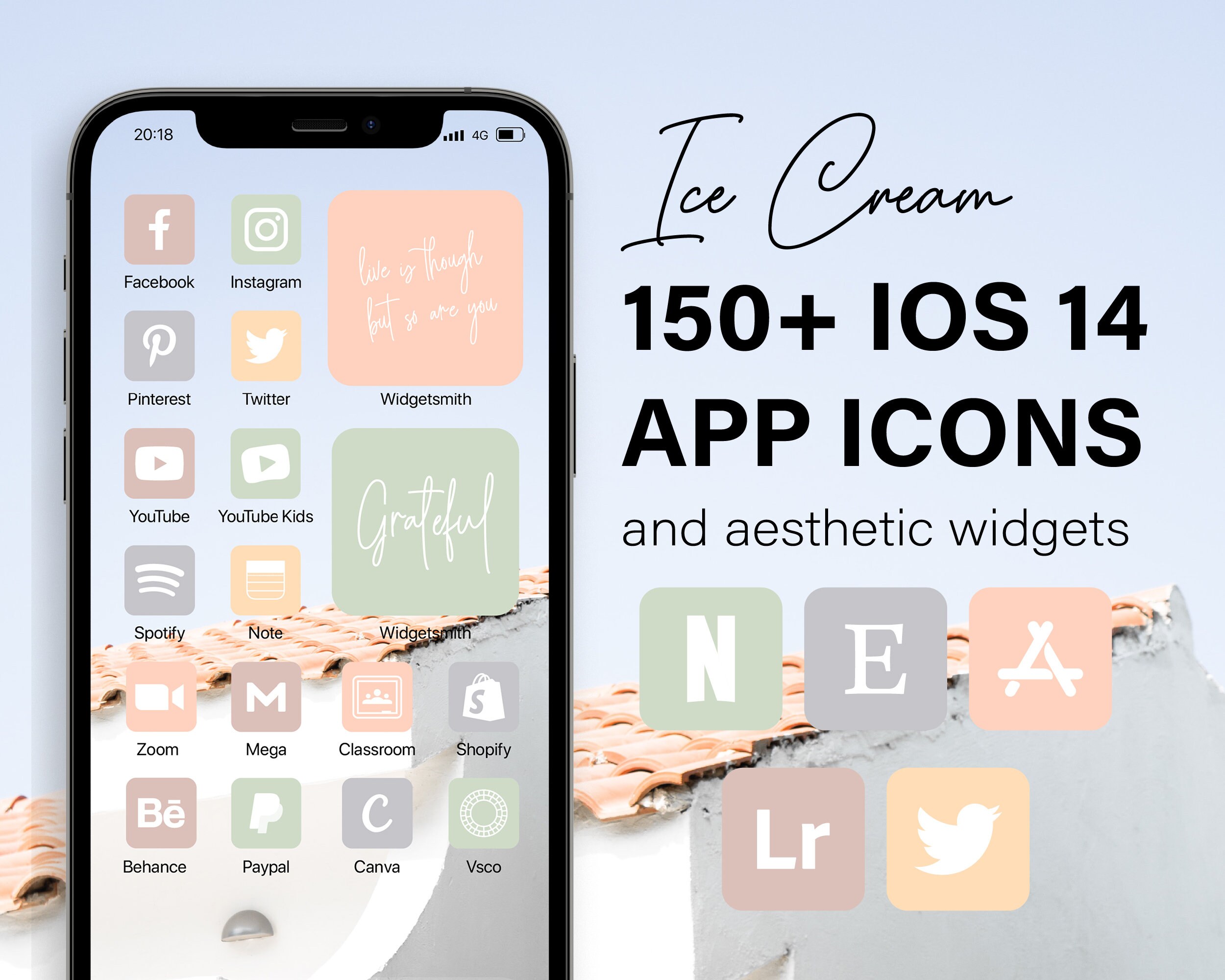 IOS 14 App Icon Pastel | Pastel App Icon for IOS 14 | iPhone Icon ...