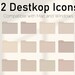 Natural Beige Desktop Folder Icon for Mac and Windows, Mac Desktop ...