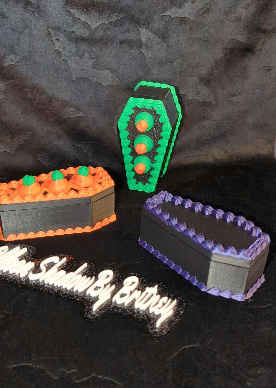 Mini Coffin Cake Box | Gothic Halloween Favor | Spooky Trinket Holder ...