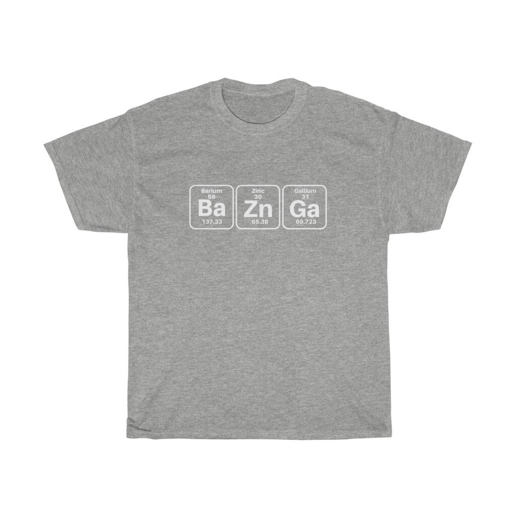 Bazinga Periodic Table of Elements T-shirt Sheldon Big Bang - Etsy