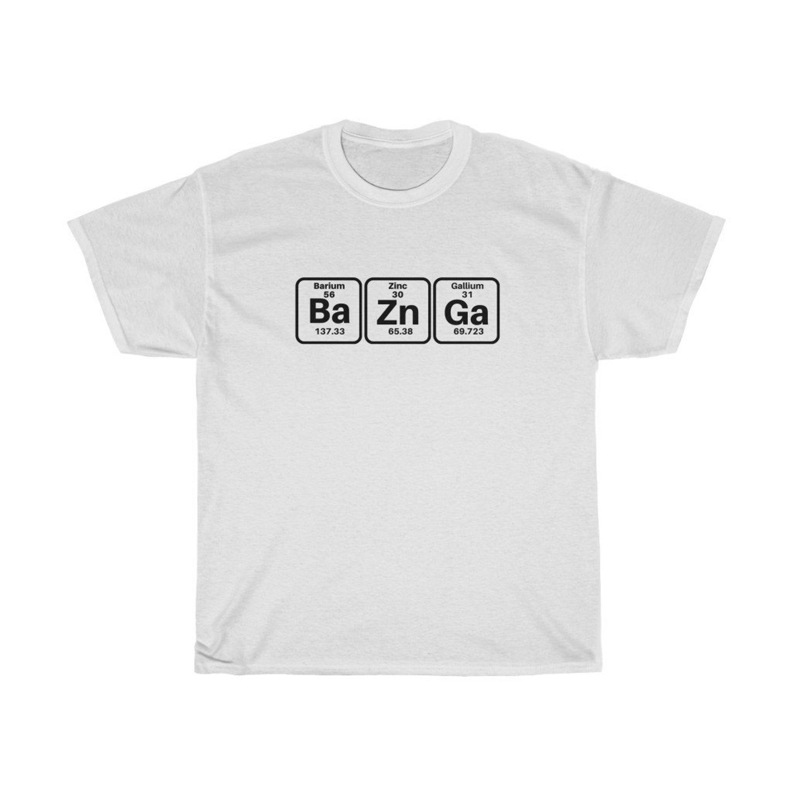 Bazinga Periodic Table of Elements T-shirt Sheldon Big Bang - Etsy