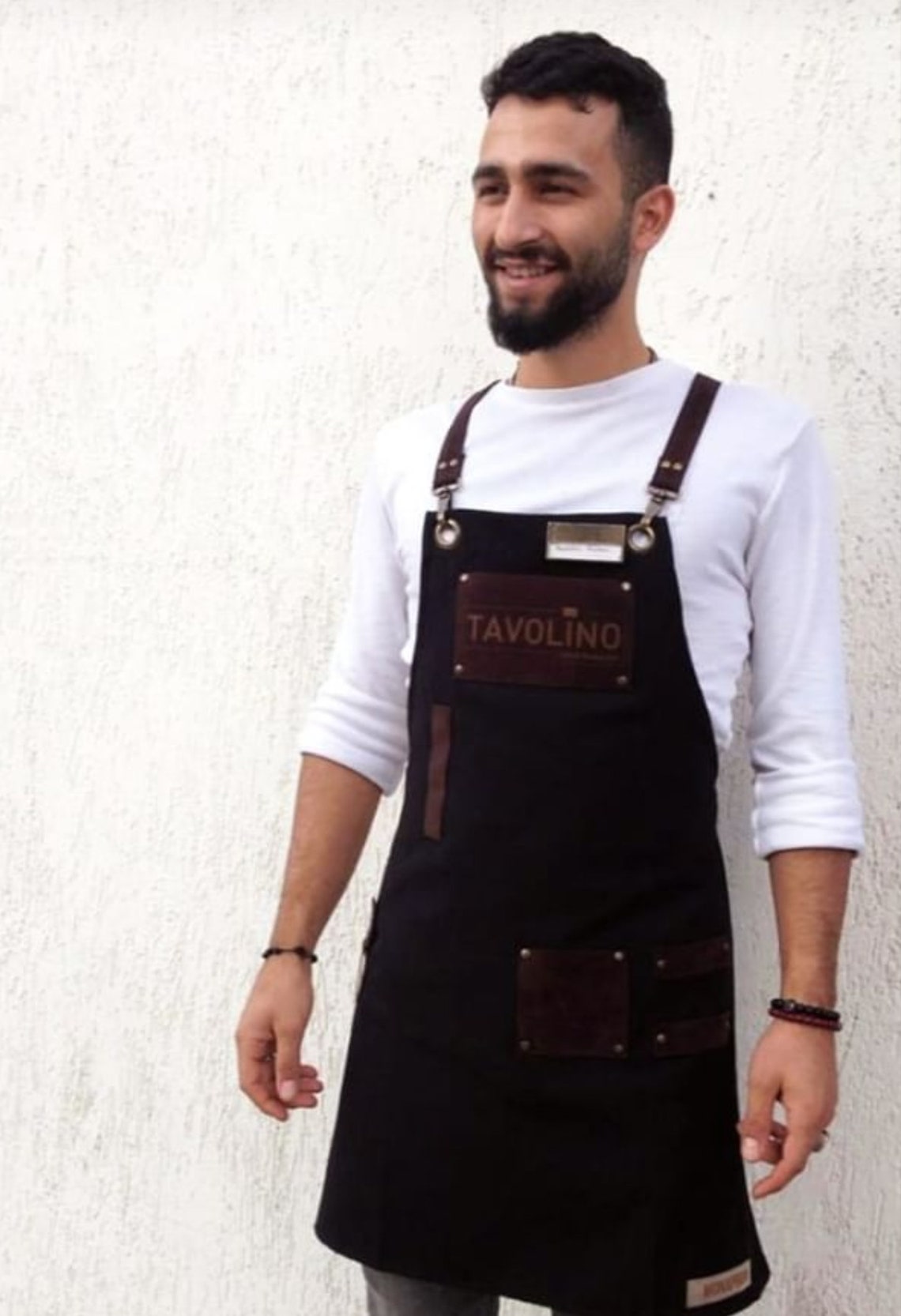 Free Monogram Gift for Her Barista Apron Stylist Apron Kitchen - Etsy