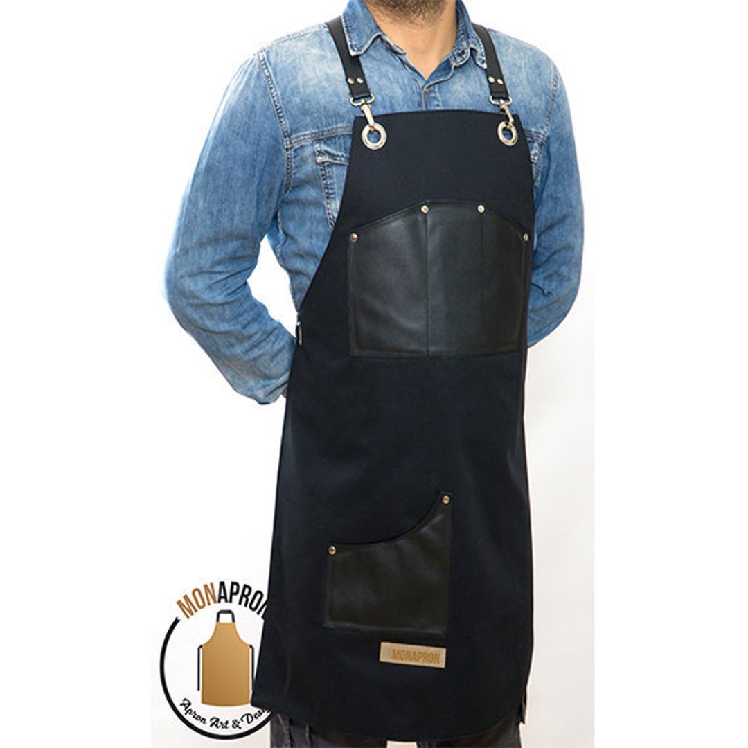 Free Personalized Heavy Duty Apron Bleach Resistant Apron for Men Extra ...