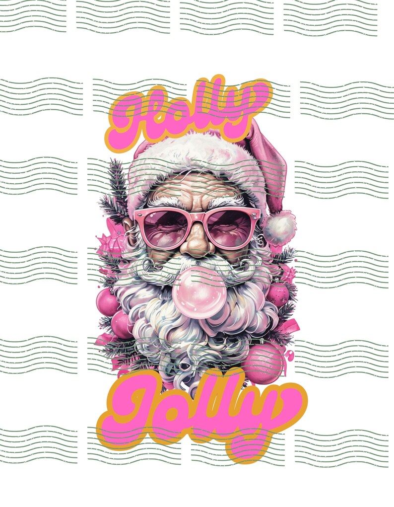Santa Bubblegum PNG - Etsy