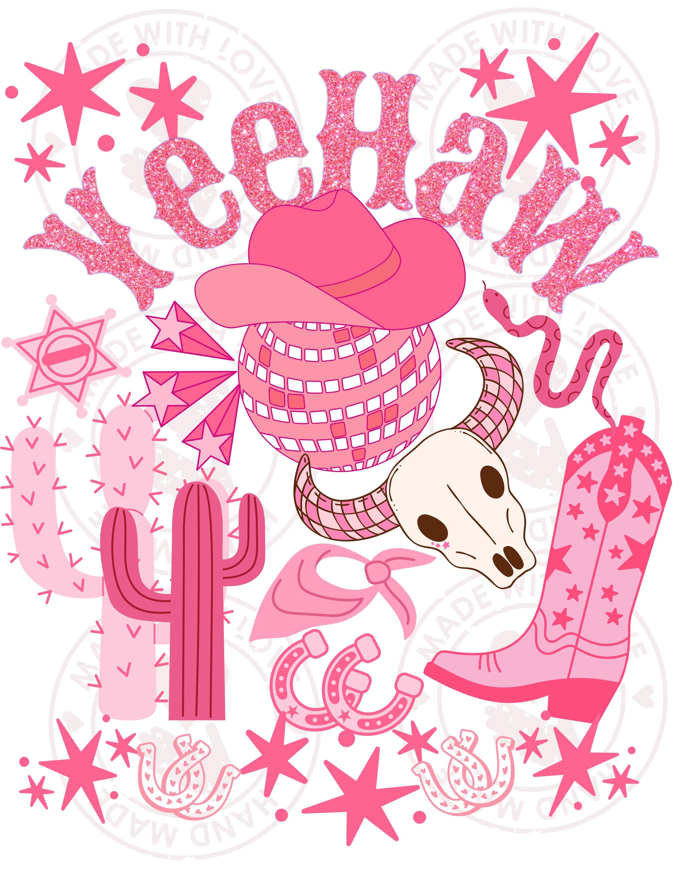 Yeehaw Pink Western Png/jpg - Etsy