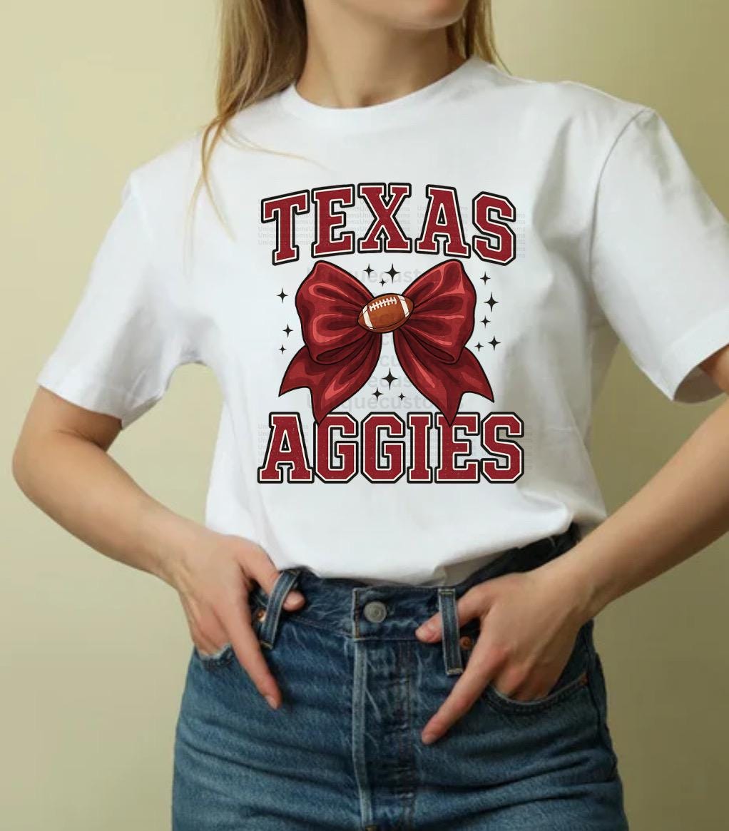 Texas Aggies Football Bow Digital Download / JPG PNG/ Game Day Spirit ...