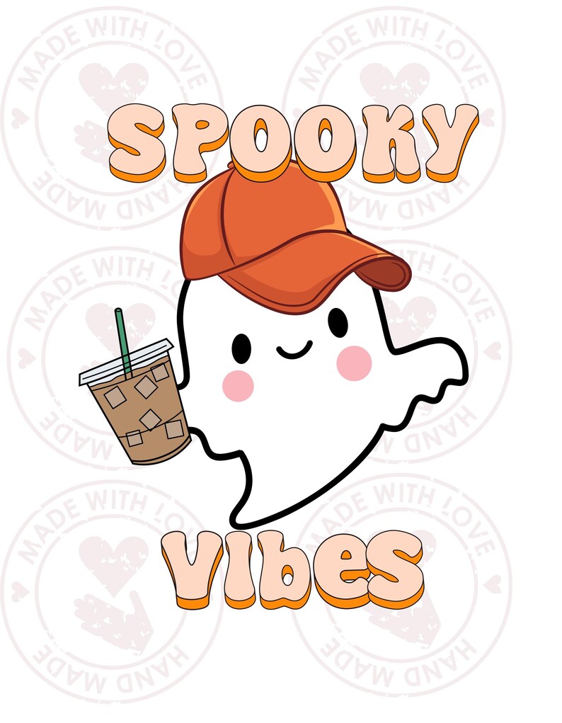 Spooky Vibes Ghost Jpeg/png - Etsy