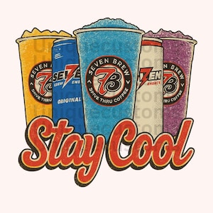 Seven Brew Clipart: Retro Energy Drink Design (PNG/JPG Digital Download ...