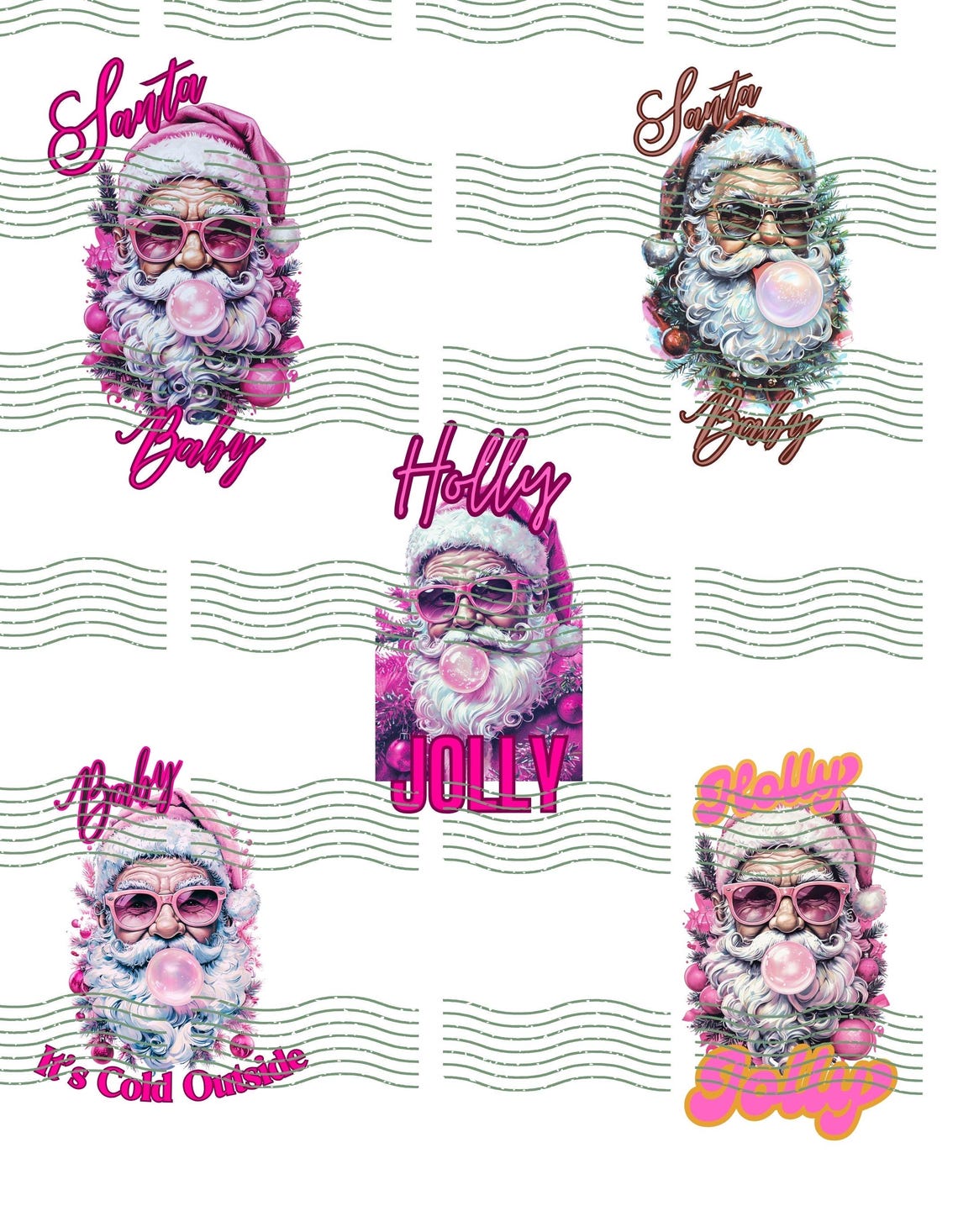 Santa Bubblegum PNG - Etsy