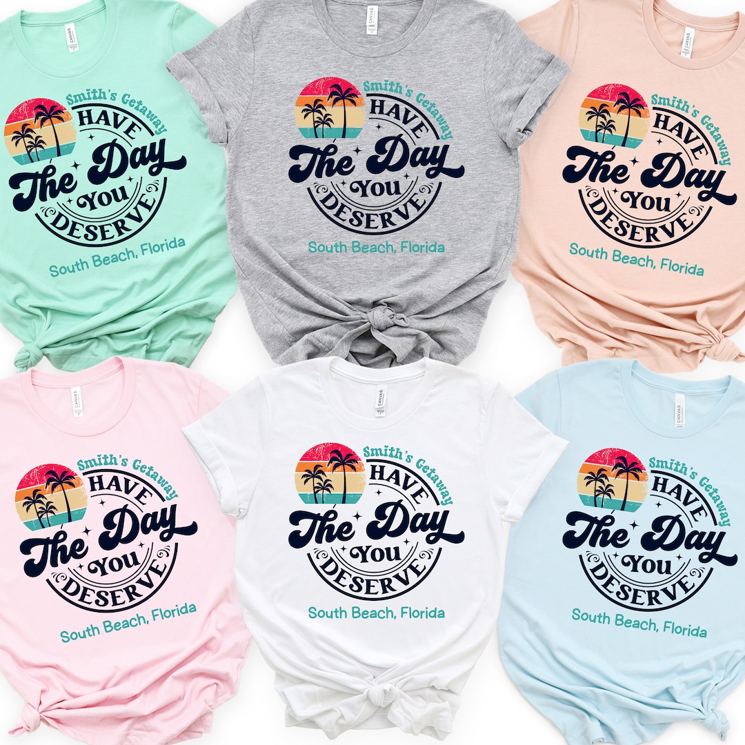 Custom Family Beach Vacation Shirt Matching Group Family T - Etsy
