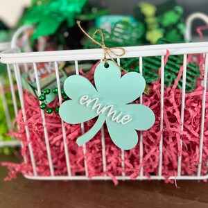 St. Patrick's Day Basket Tags | Shamrock Name Tags | St. Patty's Day ...