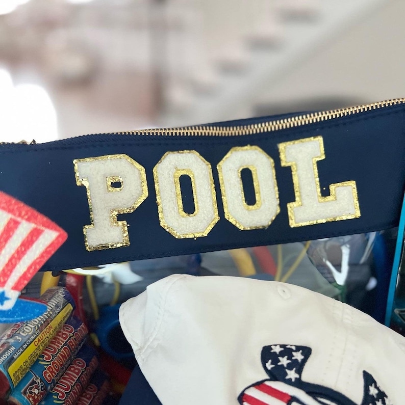 Clear Bag With Patches Custom Patches Chenille Varsity - Etsy