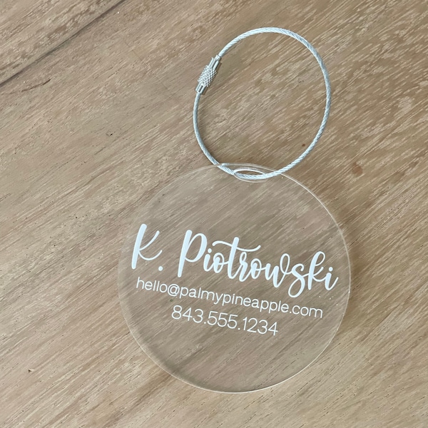 Round Luggage Tags - Etsy