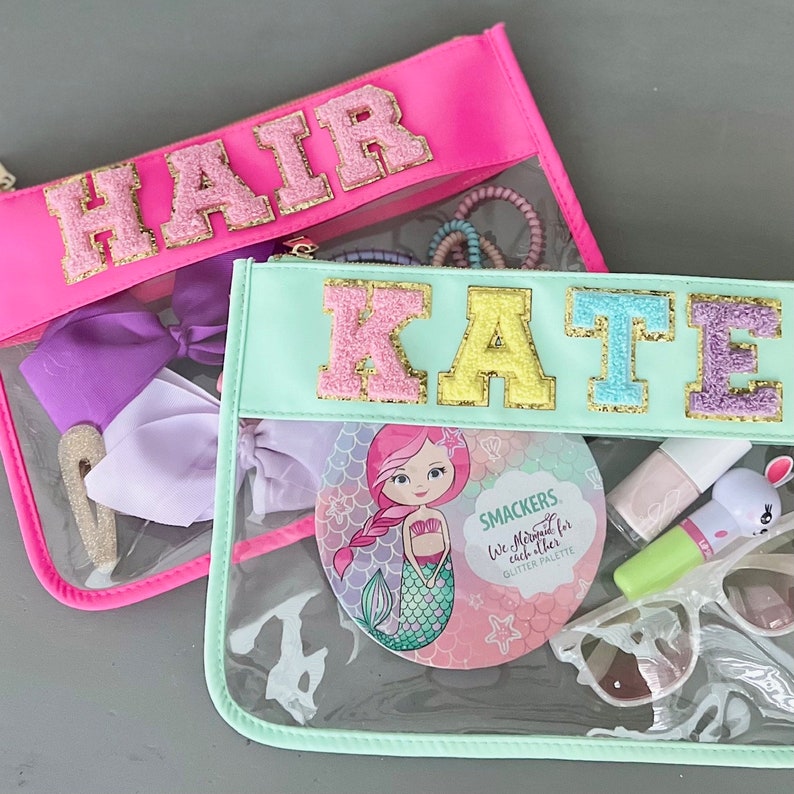 Clear Bag With Patches Custom Patches Chenille Varsity - Etsy