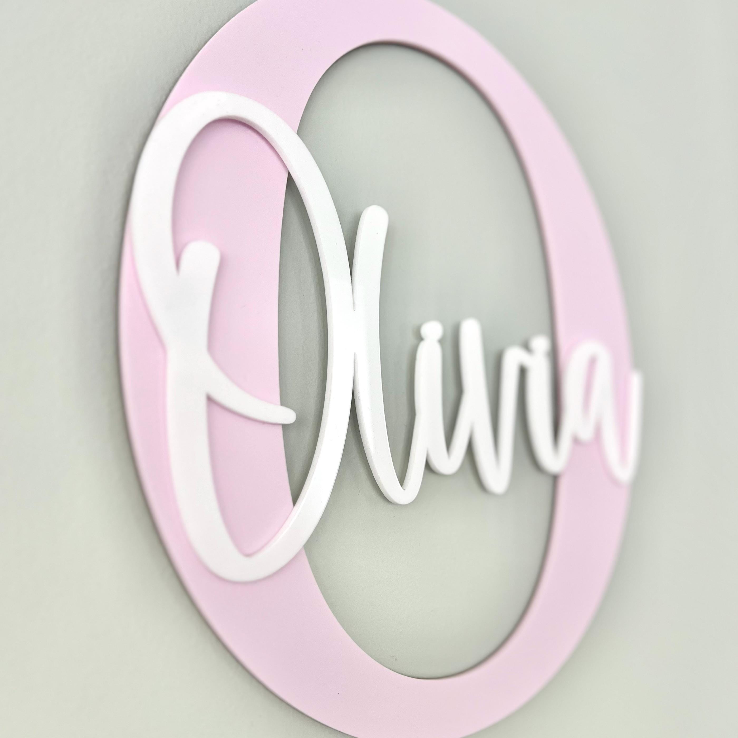 Name Sign | Kids Room Name Sign | Initial Sign| Name Wall Art | Child ...