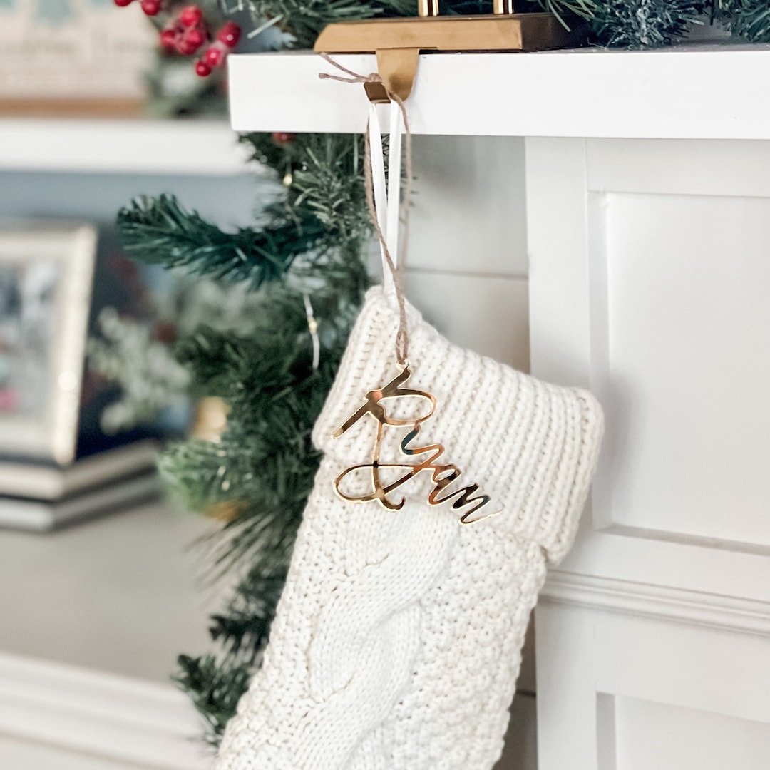 Stocking Name Tags | Names for Stocking | Acrylic Names | Personalized ...