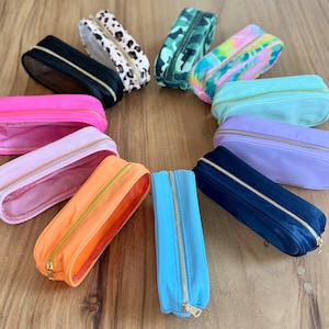 Personalized Pencil Case | Clear Front Pencil Case With Initials ...