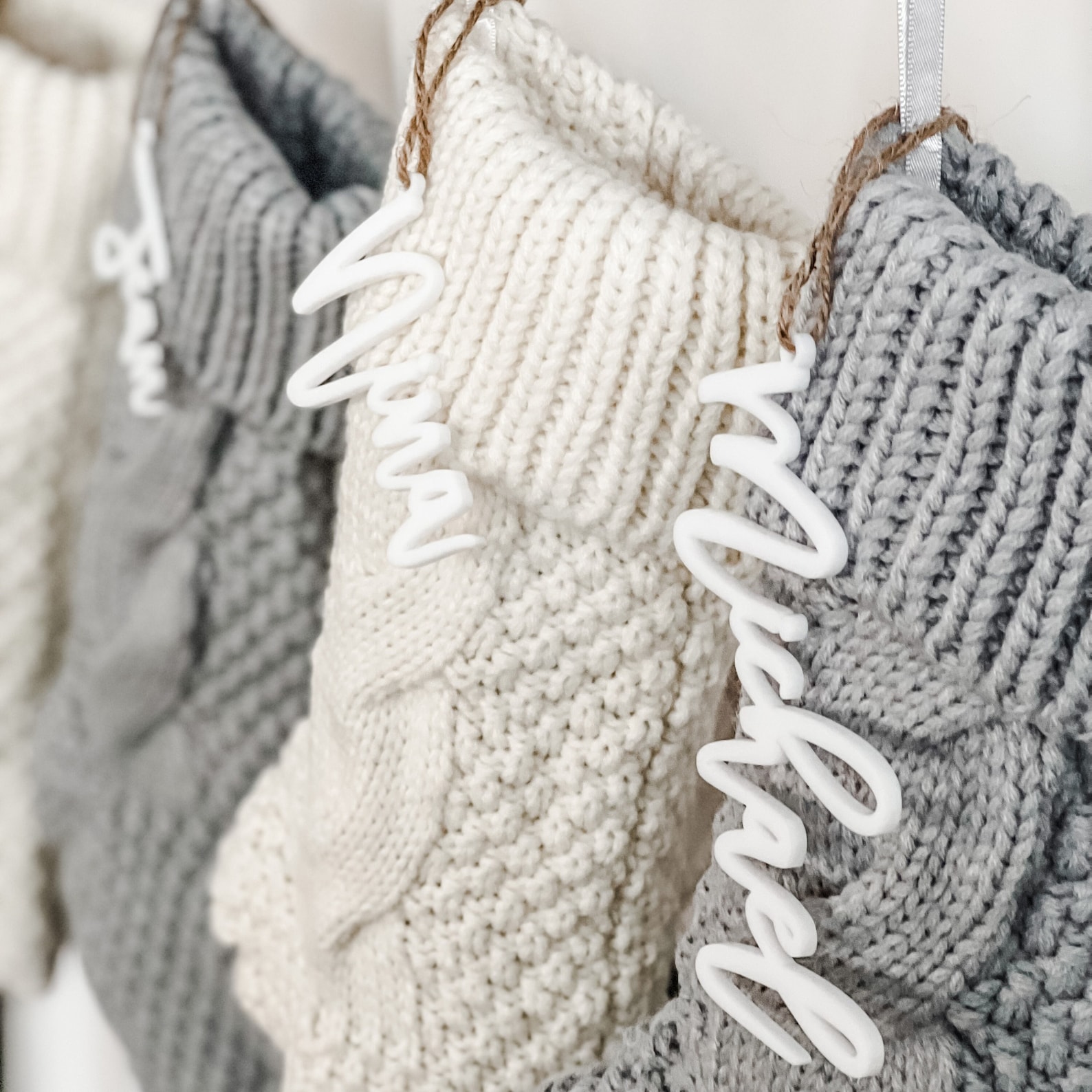 Stocking Name Tags Names for Stocking Acrylic Names - Etsy