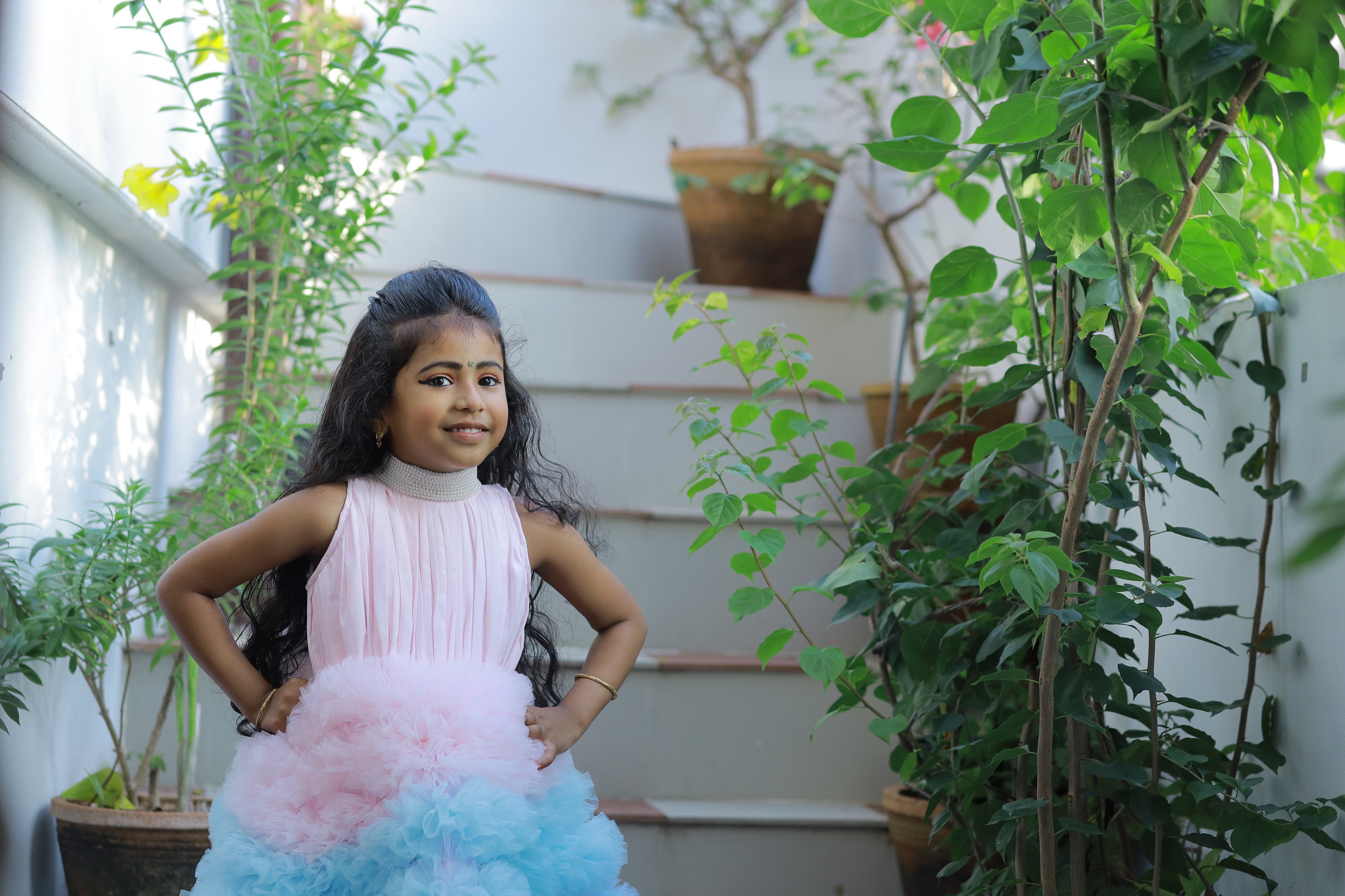 Girls' Rainbow Ruffle Frock: Birthday Party Gown (1-5 Years) - Etsy