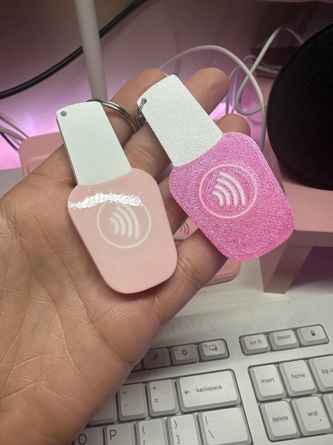 Nailpolish Keychain NFC STL - Etsy