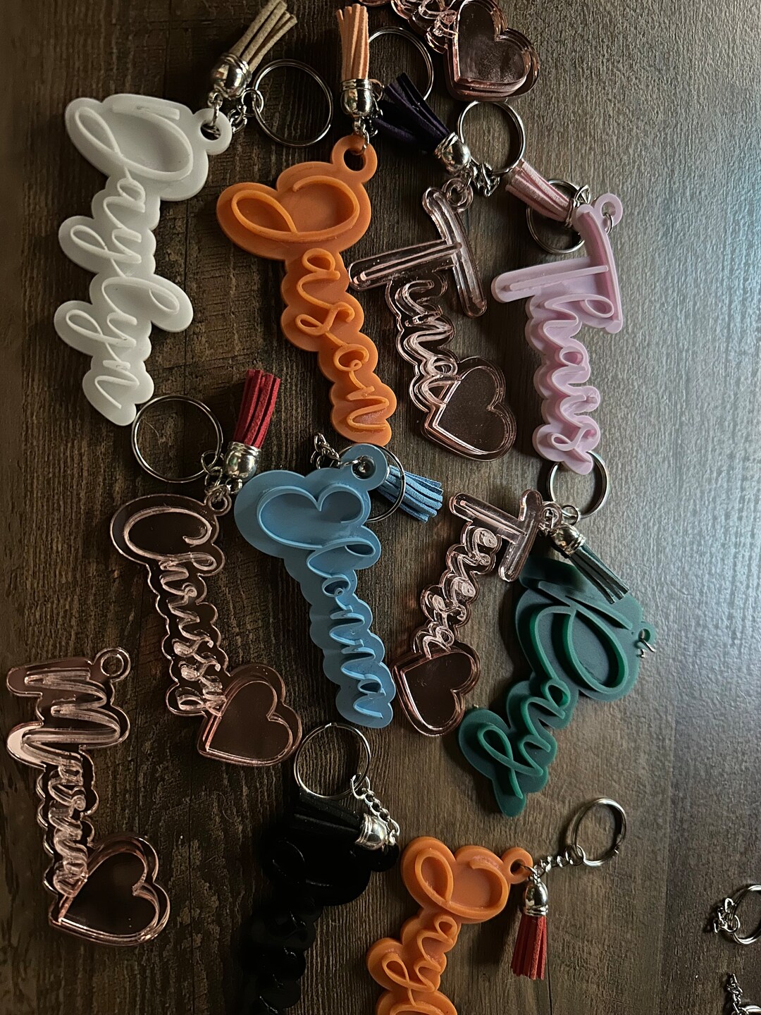 Personalized Name Keychains - Etsy