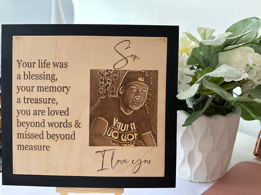 Engraved Memorial Frame - Etsy