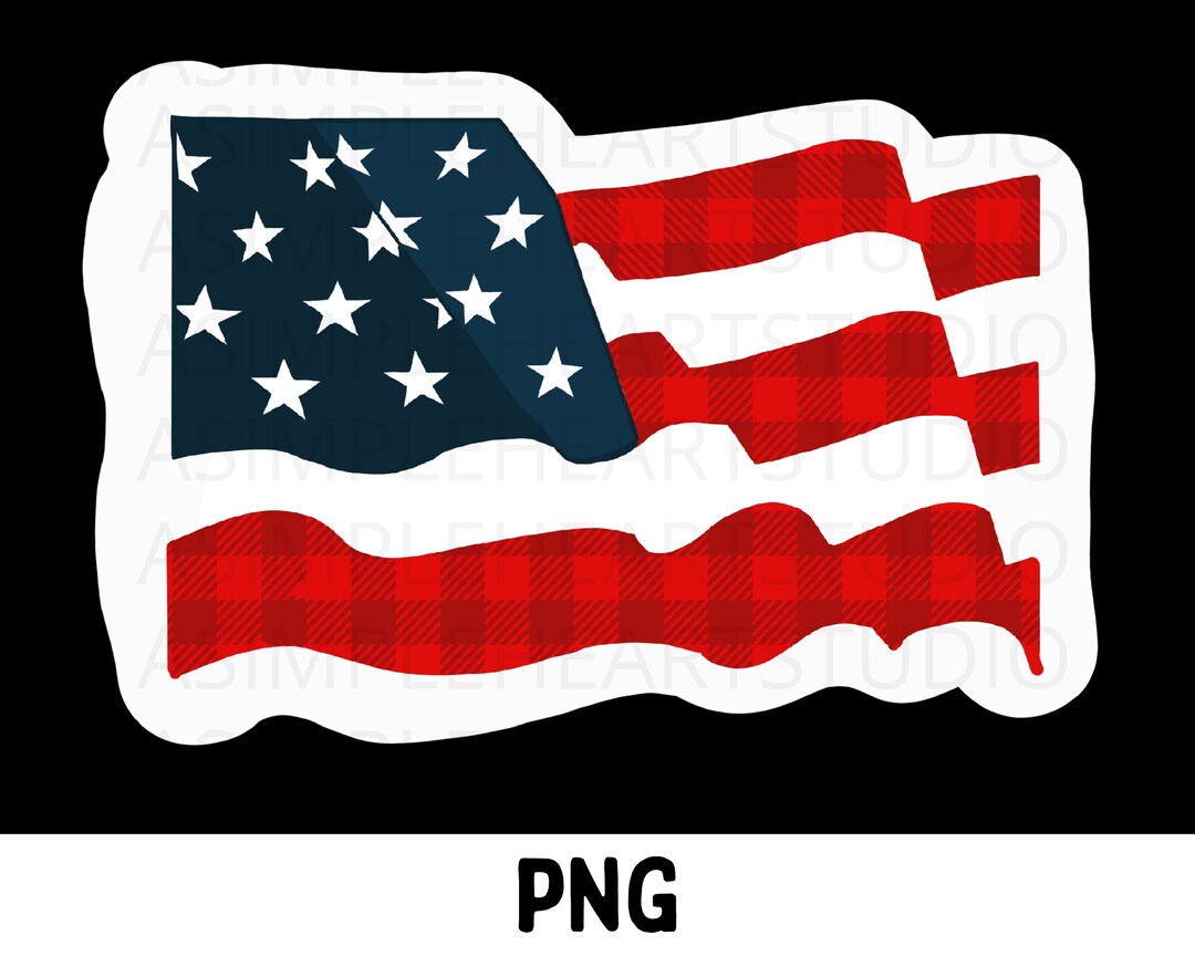 Cute American Flag Png - Etsy