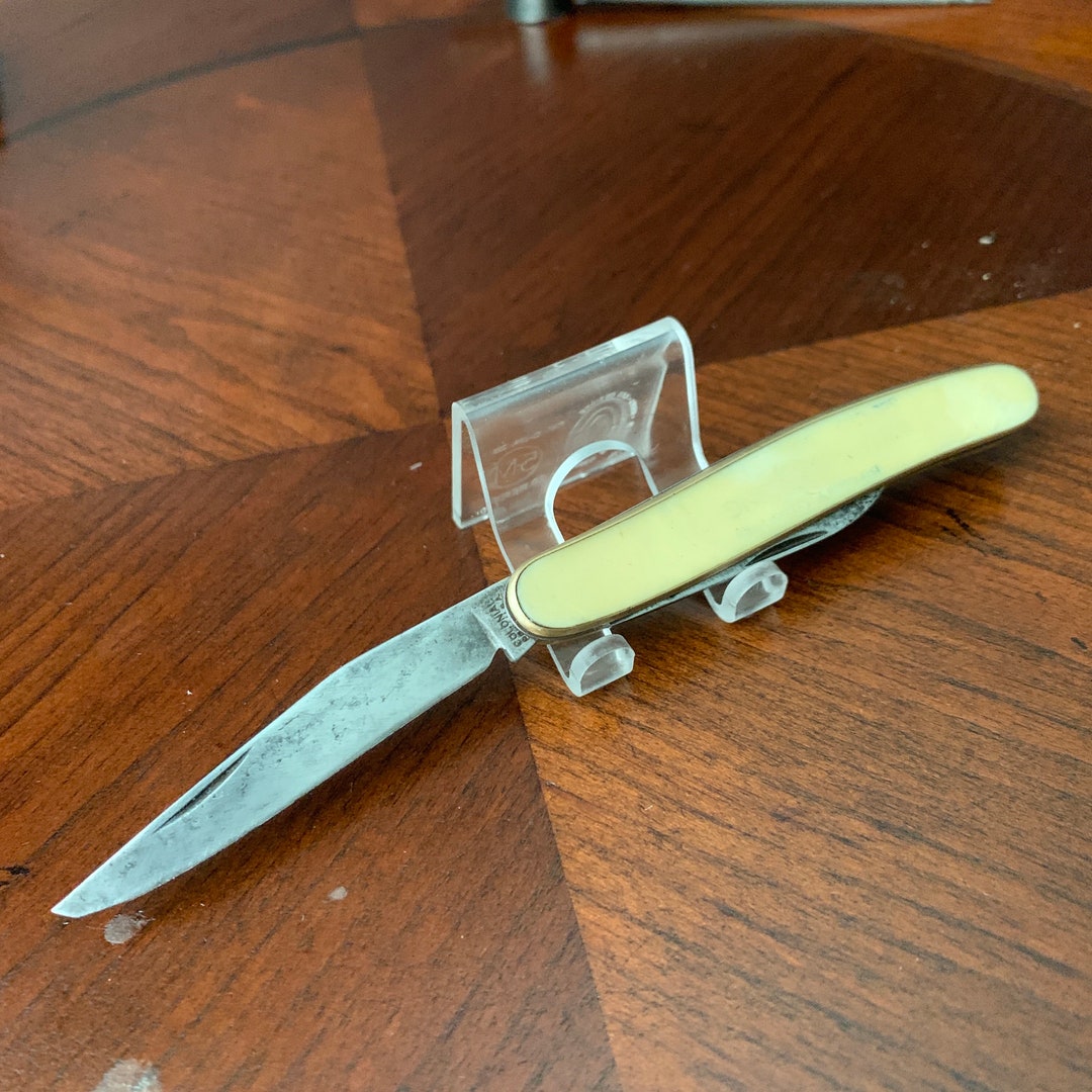 Colonial Serpentine 2 Blade Jack Knife Pocket Knife With Cracked Ice ...