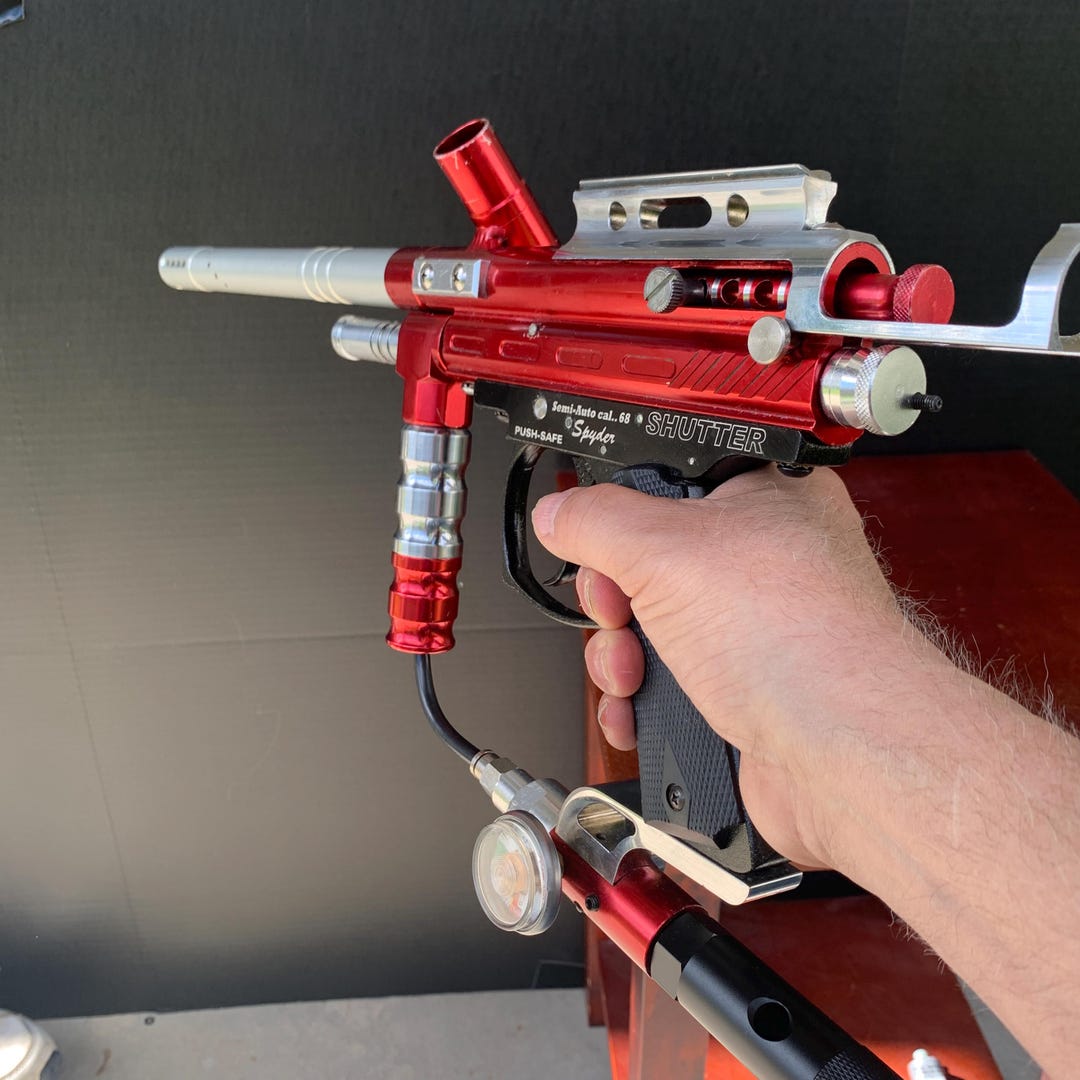 Spyder Shutter Paintball Launcher Thrower and Hardware for a Remote ...