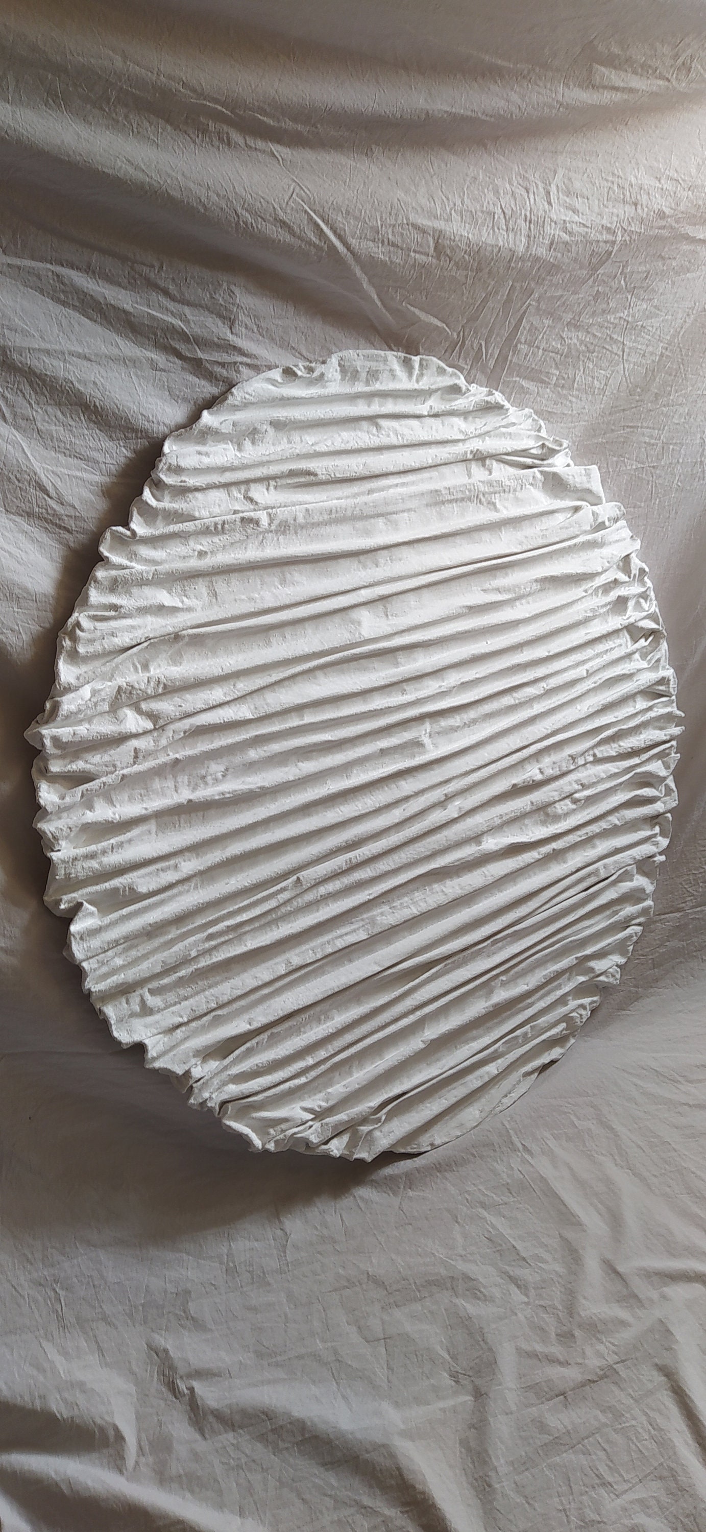 Plaster Wall Art Spackle Textured Wall Art Sculptured Canvas, Draped ...