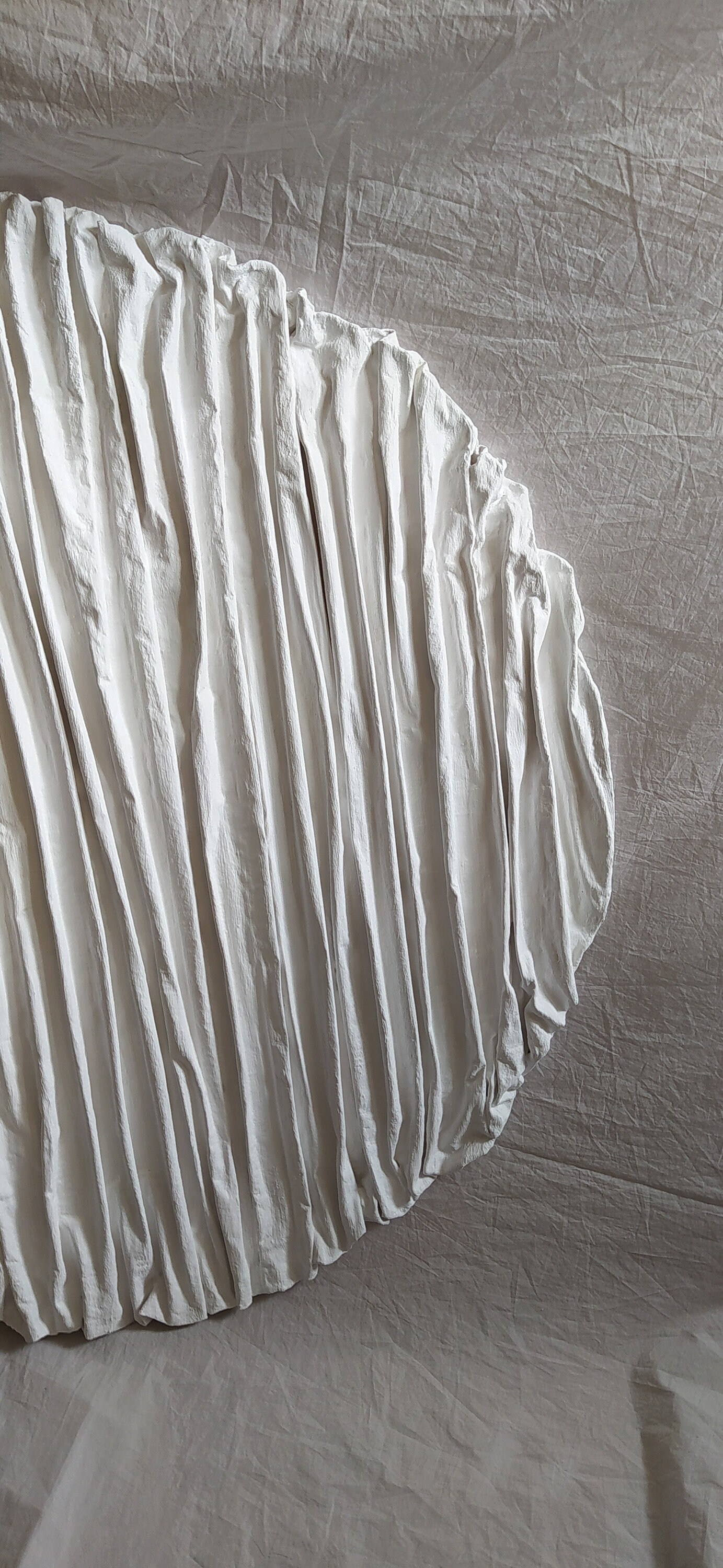 Plaster Wall Art Spackle Textured Wall Art Sculptured Canvas, Draped ...