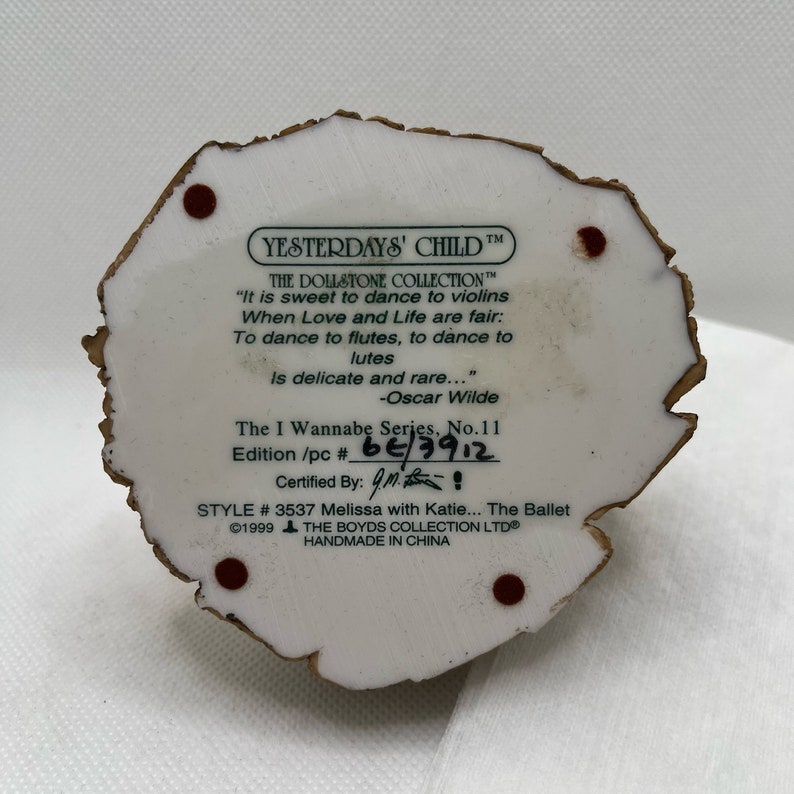 Vintage Yesterday's Child the Dollstone Collection 3537 - Etsy