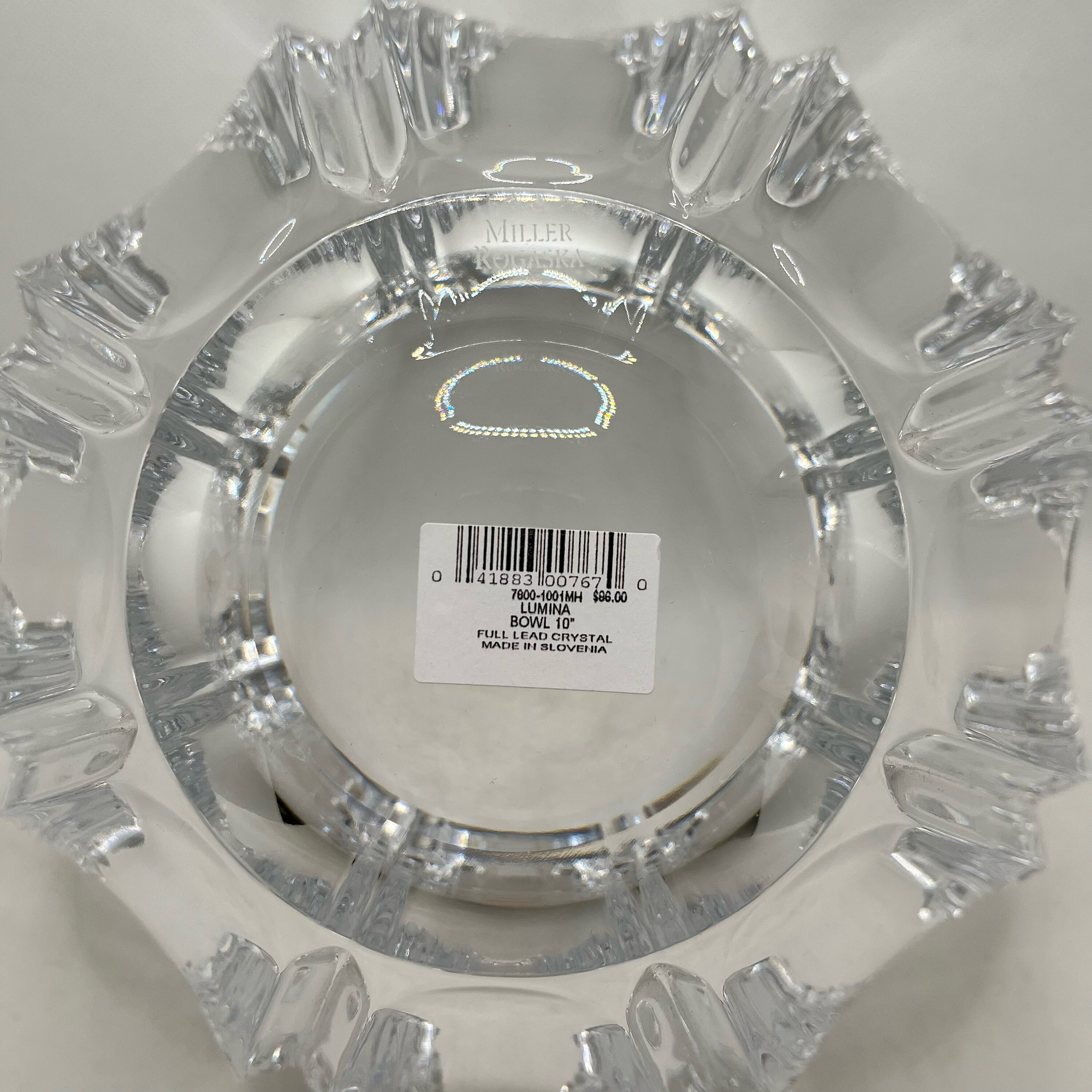 Reed & Barton Miller Rogaska Crystal Full Lead Crystal Lumina 10 Bowl ...
