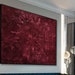 Ruby Red Painting on Canvas, Original Abstract Large Wall Art, Red ...