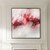 Red Wall Art Canvas, Red and Gray Paintings, Abstract Art in Red and ...