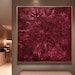 Ruby Red Painting on Canvas, Original Abstract Large Wall Art in Red ...