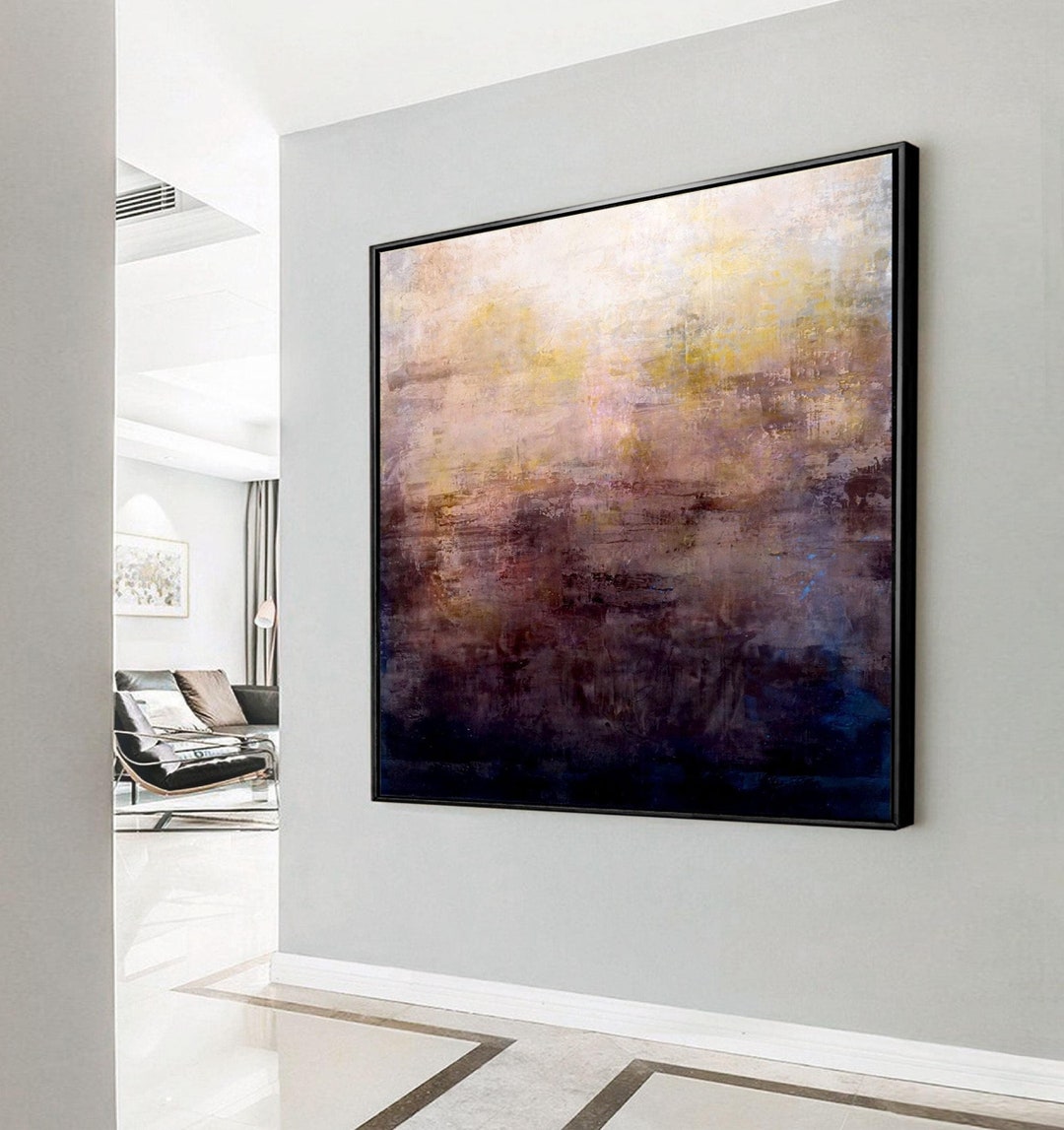 Oversized Artwork, Oversized Wall Art Canvas, Abstract Acrylic Original ...