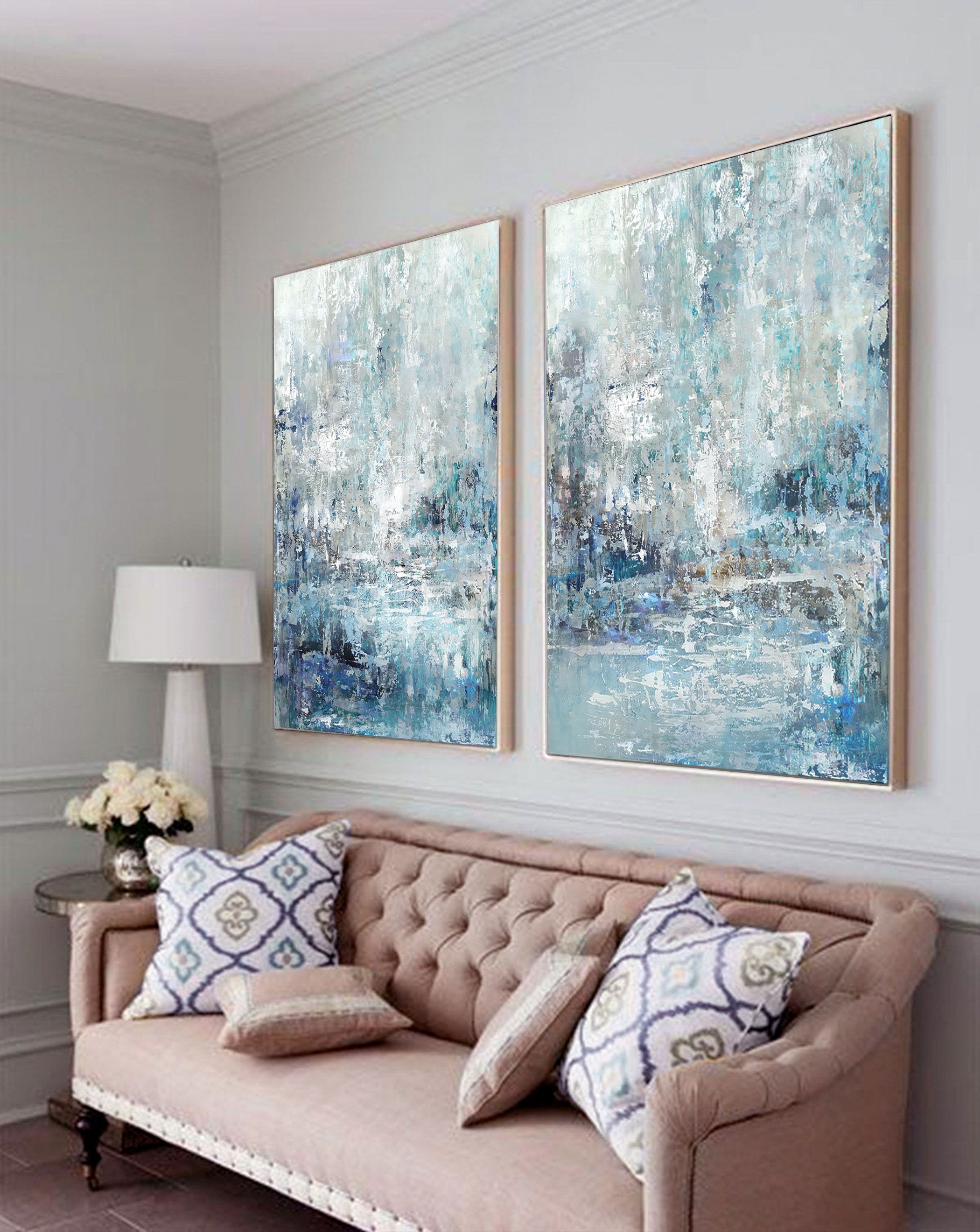 Set of 2 Wall Art Two Piece Wall Art 2 Piece Framed Art Set - Etsy