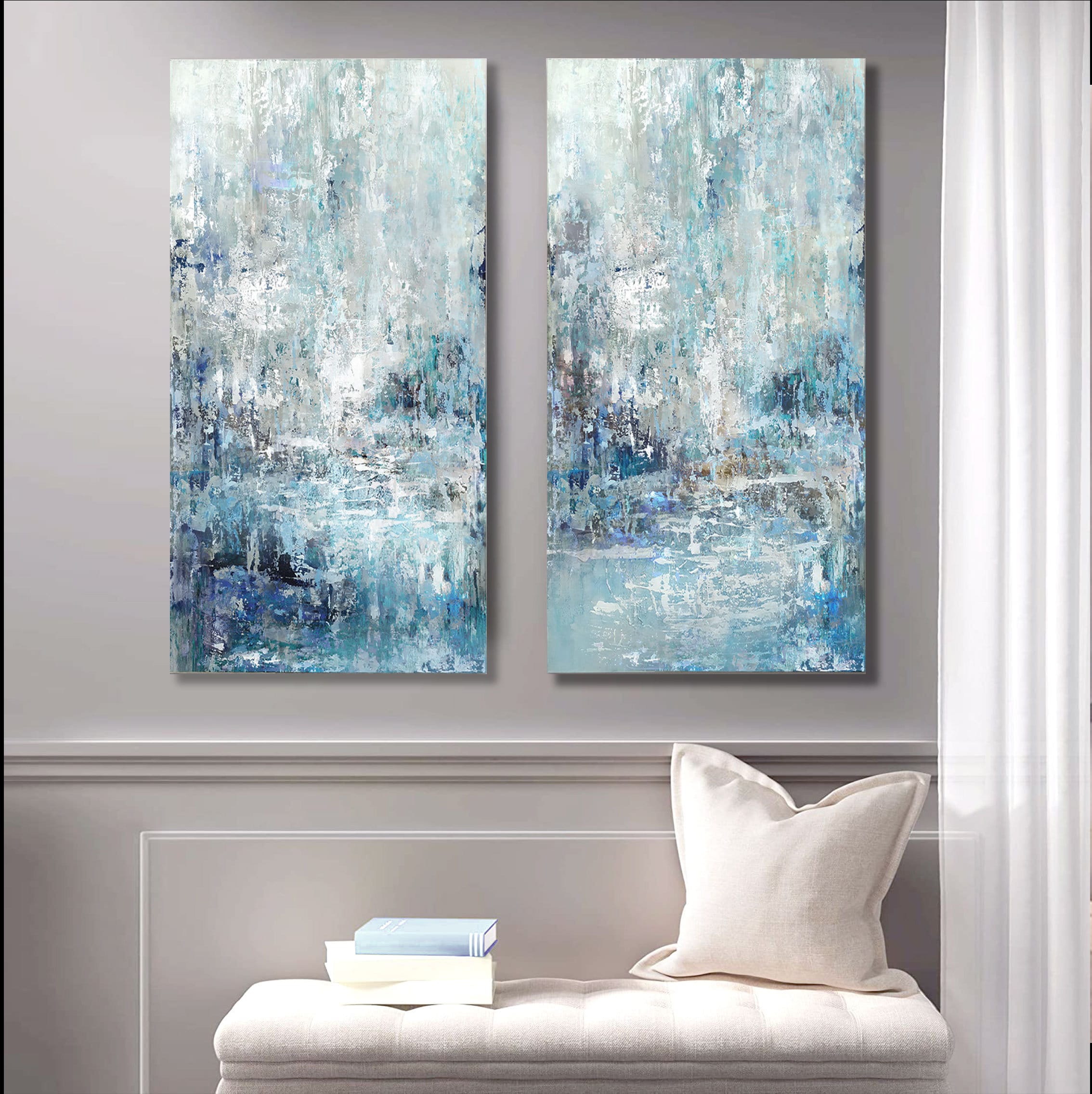 Set of 2 Wall Art, Two Piece Wall Art, 2 Piece Framed Art Set Wall ...