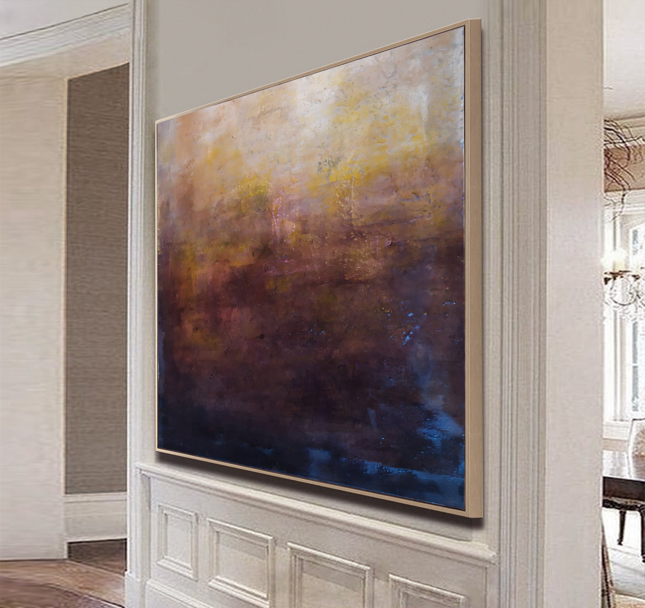 Oversized Artwork, Oversized Wall Art Canvas, Abstract Acrylic Original ...