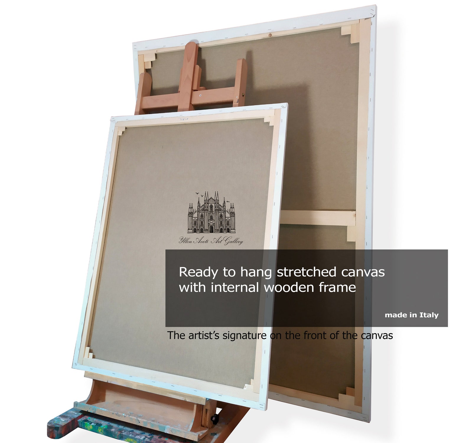 Long Rectangular Gold Wall Art Tall Vertical Painting on - Etsy