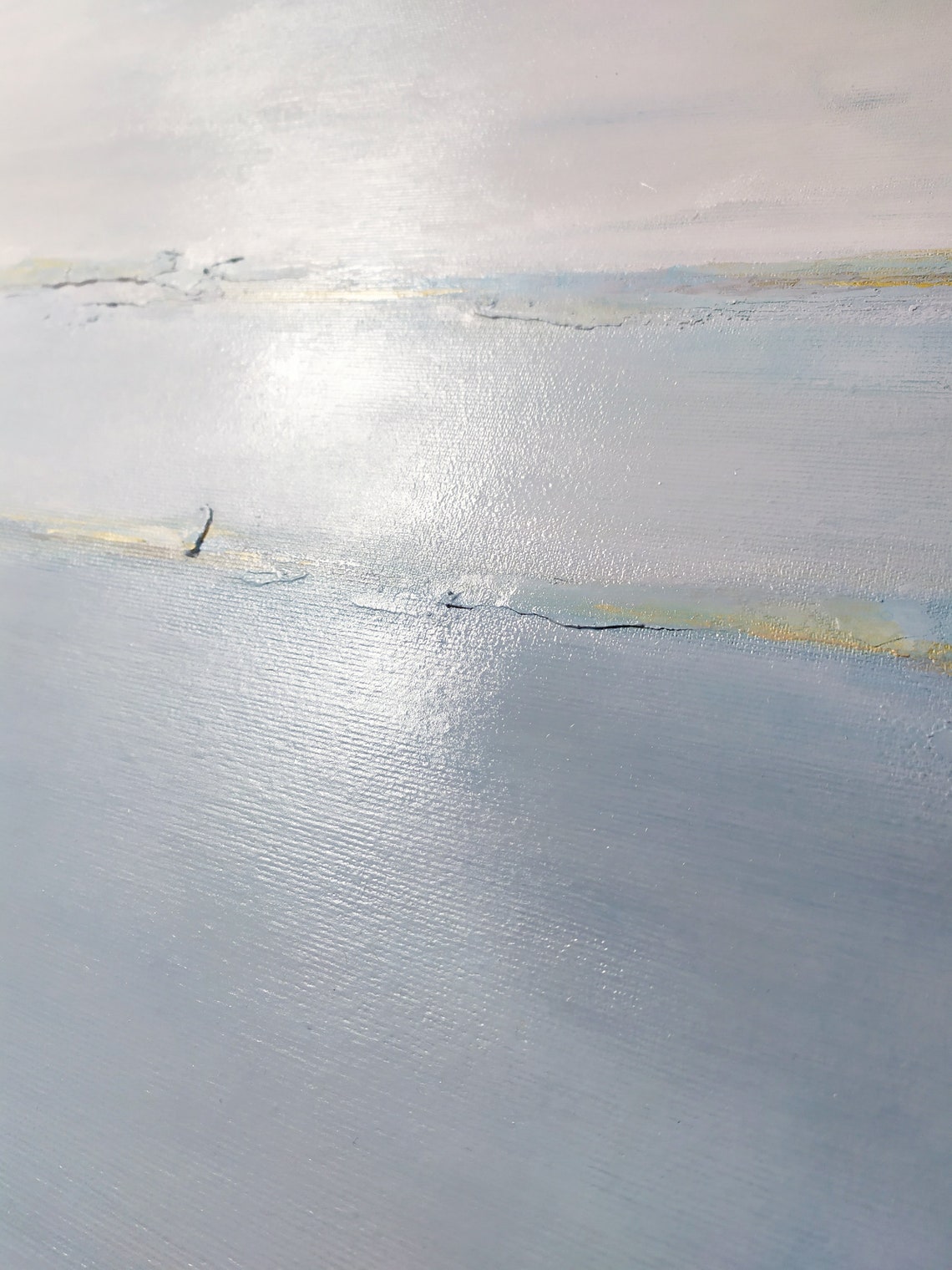 Light Blue Scenic Paintings on Canvas Ocean Painting - Etsy