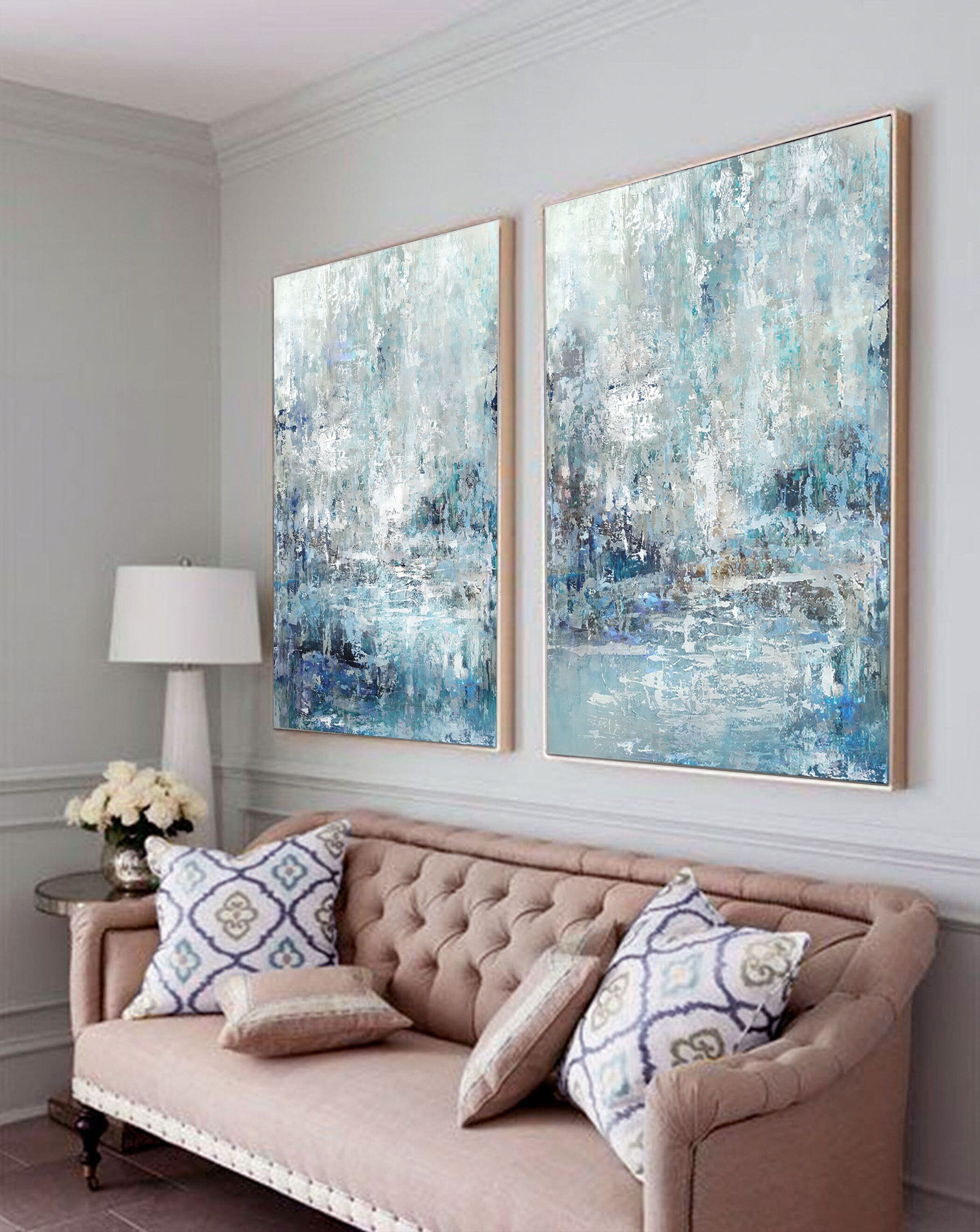 Set of 2 Wall Art, Two Piece Wall Art, 2 Piece Framed Art Set Wall ...