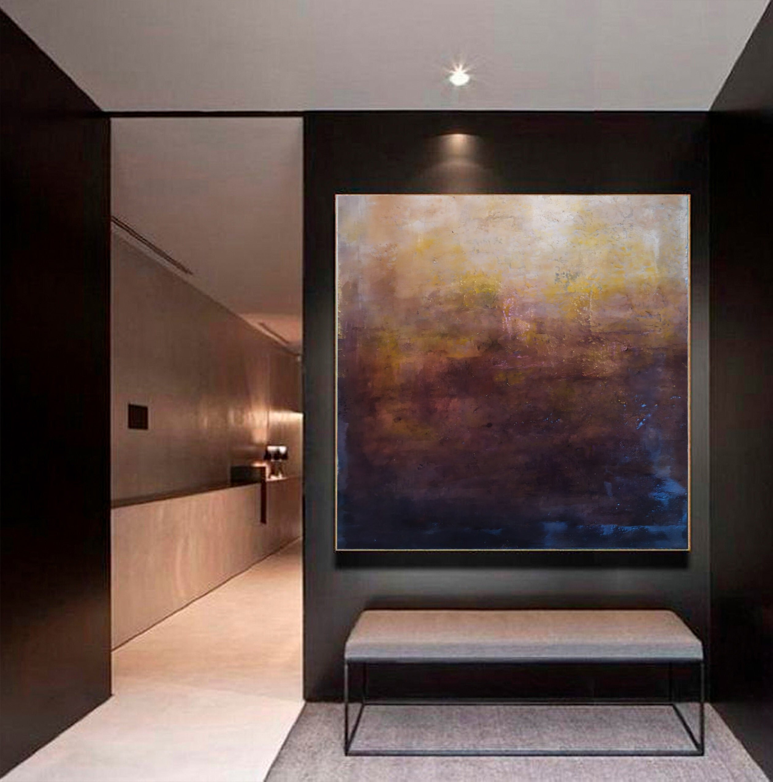 Oversized Artwork, Oversized Wall Art Canvas, Abstract Acrylic Original ...