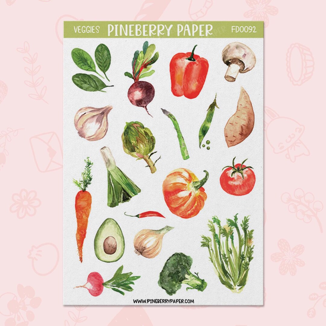 Vegetable Stickers | Food | Veggies | Healthy Eats | Leafy Greens ...